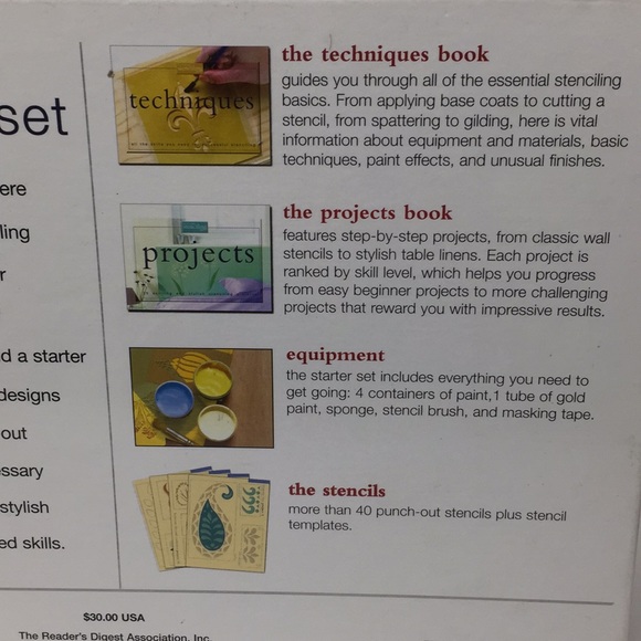 Reader’s Digest | Wall Decor | Complete Stenciling Set Stencils Step By ...